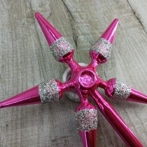 Vintage Tree Topper Pink Christmas Tree Top Red Tree - Etsy