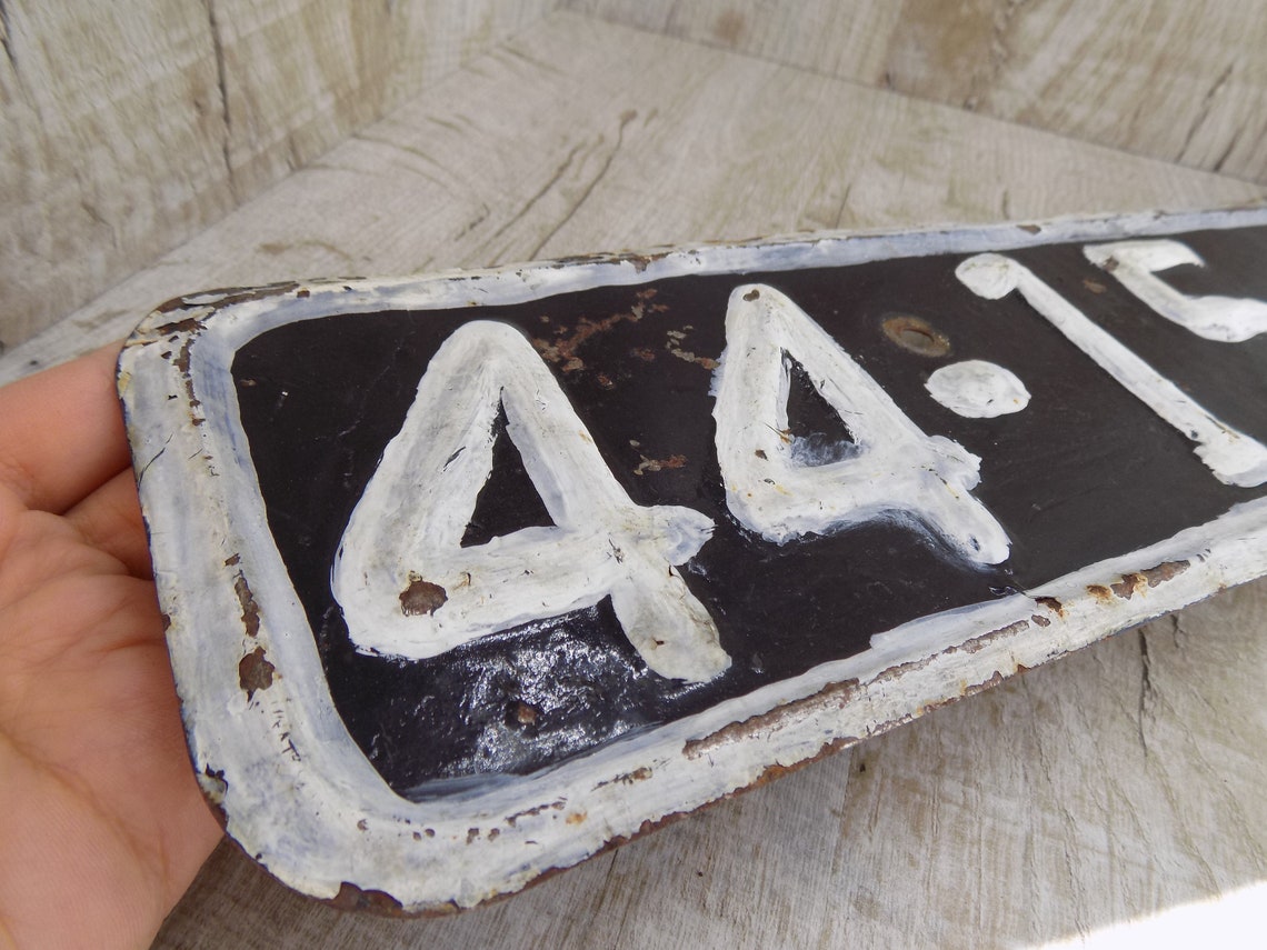 4051 4088 4415 Vintage Car Number Sign Registration Plate Car - Etsy
