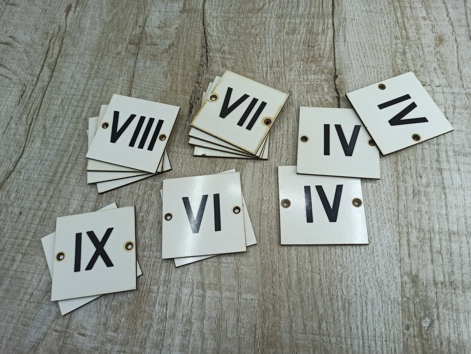 Latin numerals XI IX VI Small numbers sign Mini Number plate | Etsy