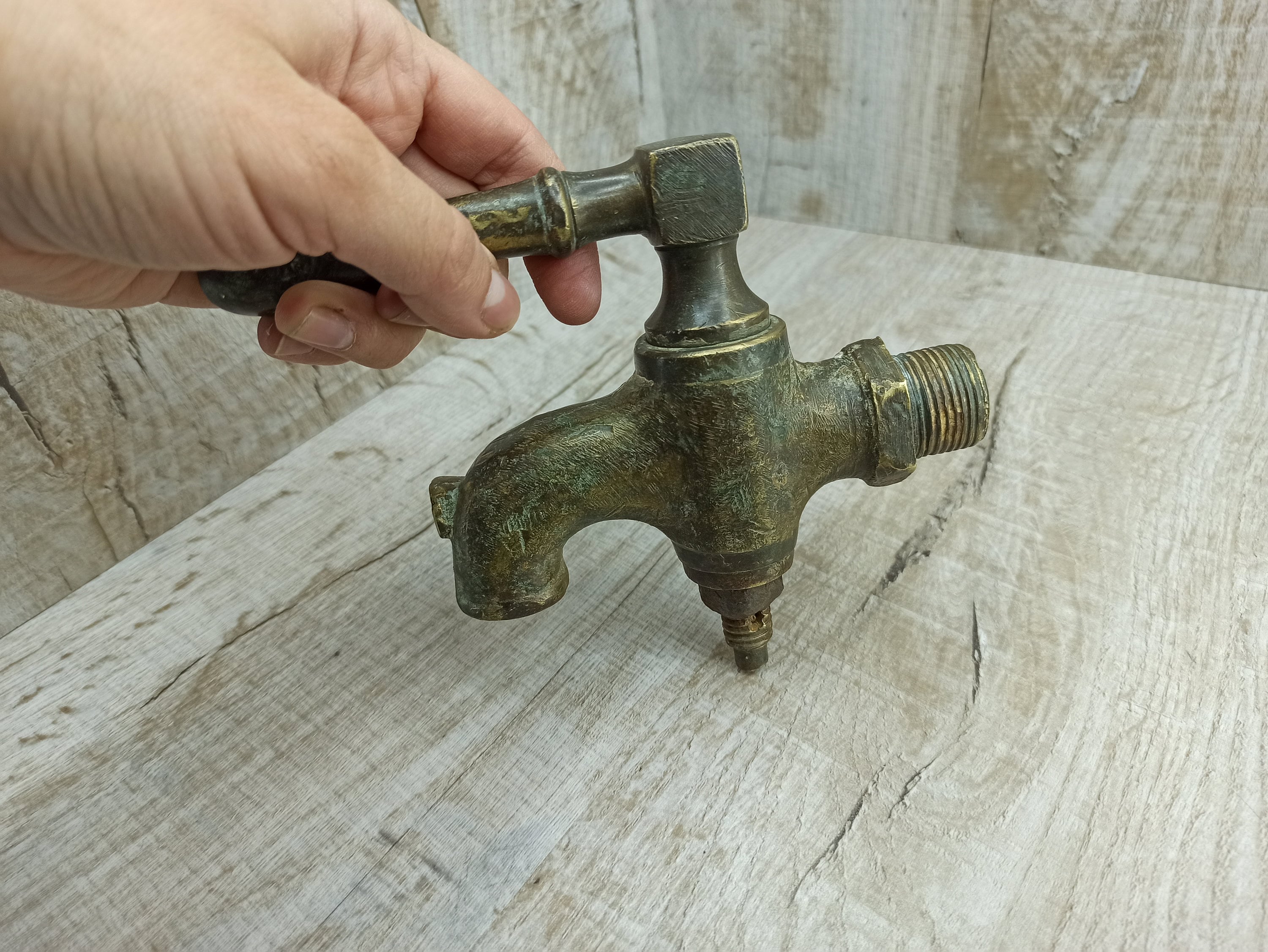 Large Bronze Wine Barrel Faucet Giant Vintage Water Faucet | Etsy