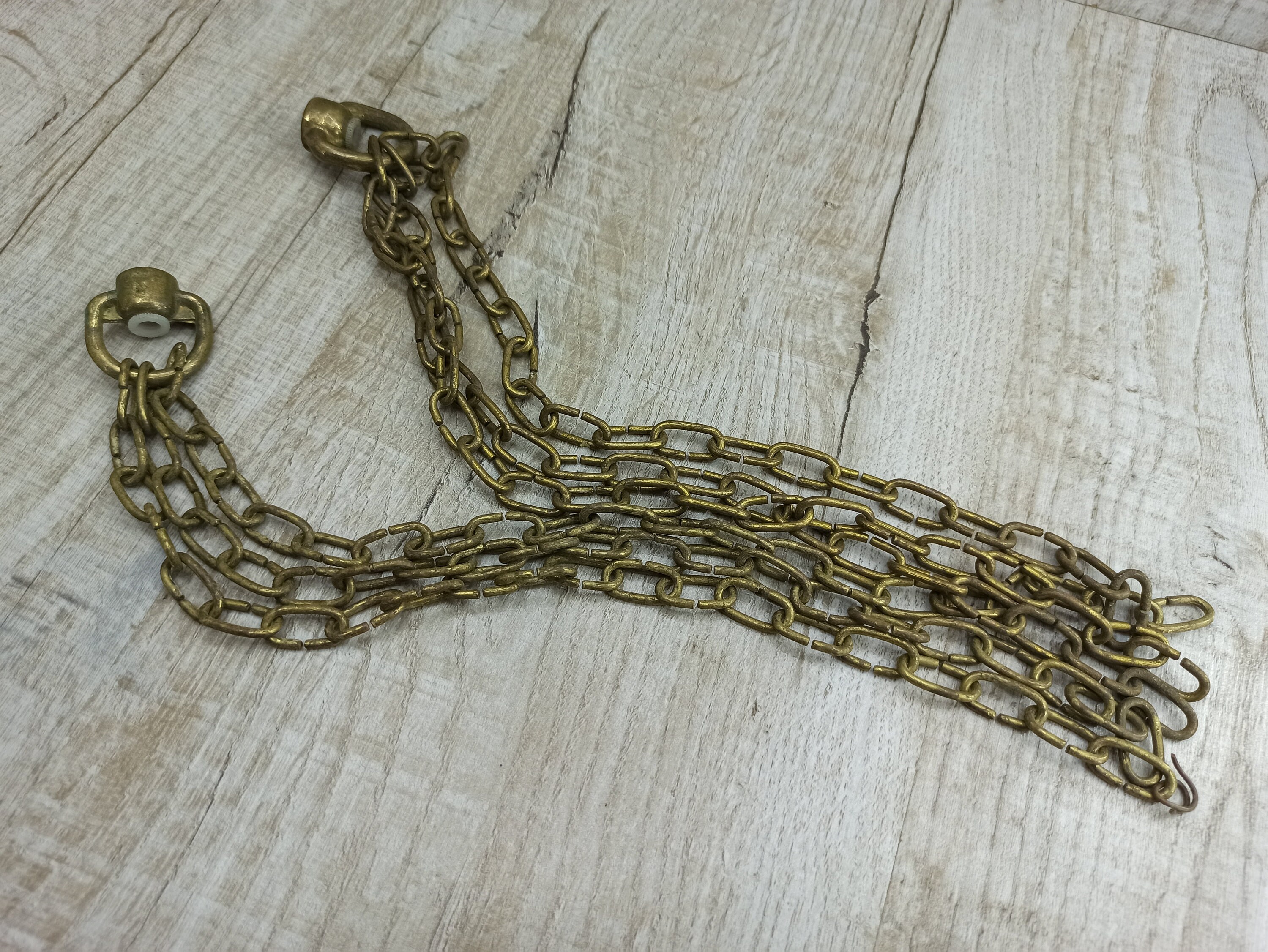 Vintage church chain Ship Chain censer holder triple chain | Etsy