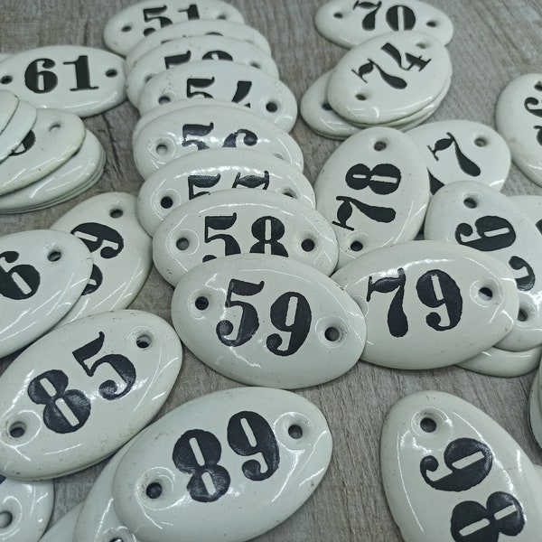 Enamel House Numbers - Etsy