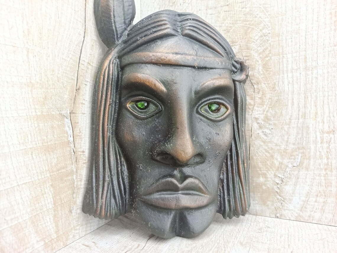 Indian Head Silhouette Indian Head Wooden Indian American - Etsy