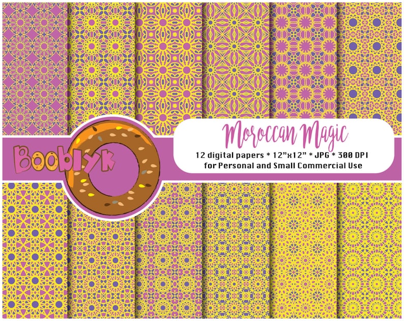 Scrapbook Papers Digital Papers 12x12 Papers Instant Download Paper ...