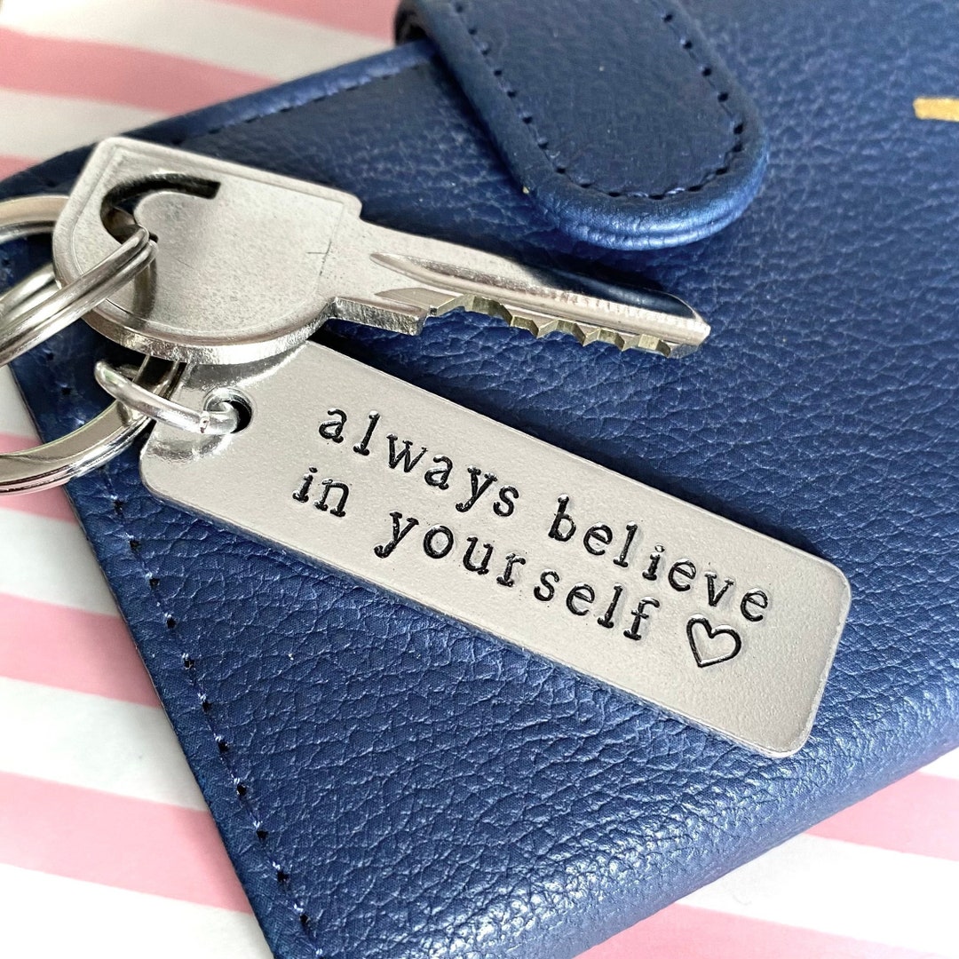 Inspirational Key Ring - Aluminium Key Chain - Custom Motivational Gift ...