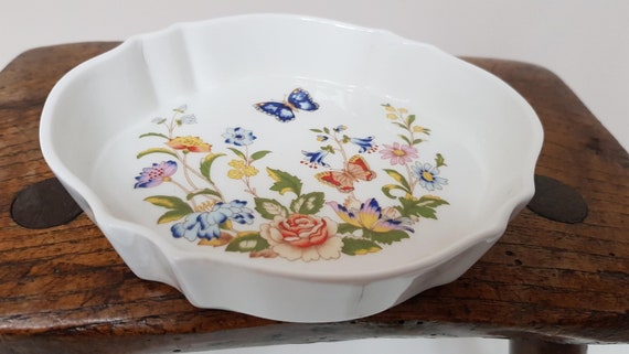 Aynsley Pin Dish, Cottage Garden Pattern, Flowers and… - Gem