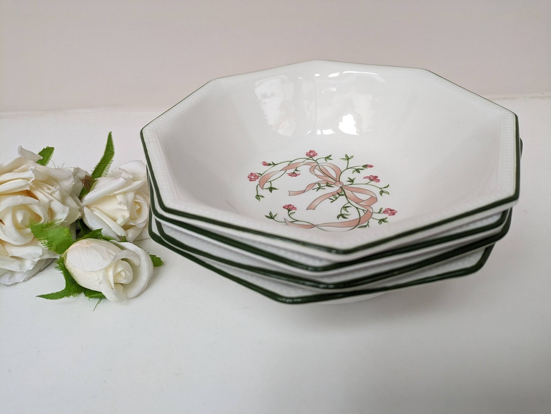 Eternal Beau, Set of 4 Cereal Bowls, Vintage 1980s, English Dinner Set ...