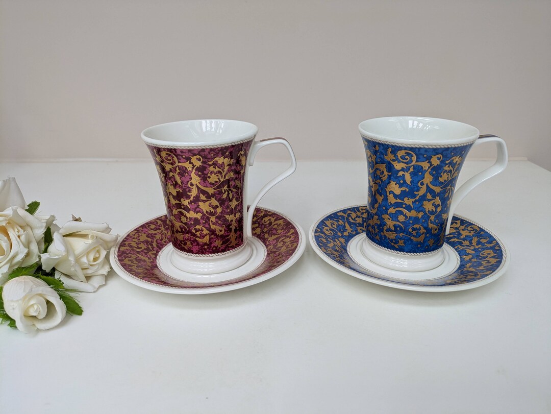Dunoon Mayfair Mantua, Cup & Saucer, Cherry Denman Design, Choice of ...
