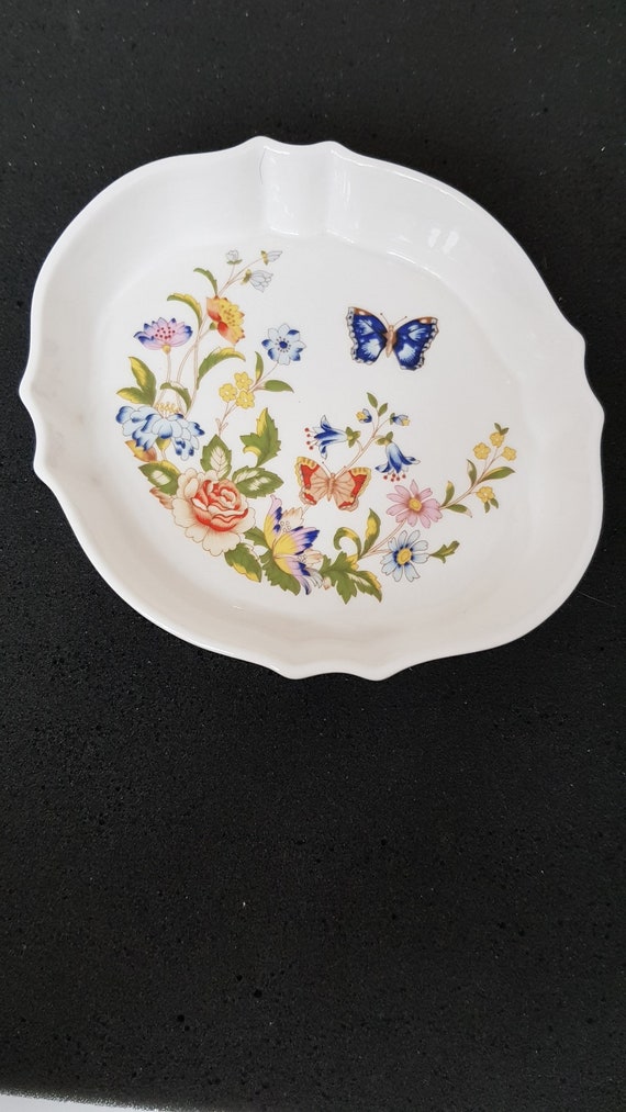 Aynsley Pin Dish, Cottage Garden Pattern, Flowers and… - Gem