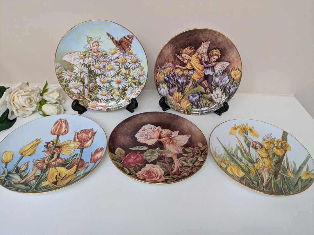 Fairy Plate, the Festival of Flower Fairies, Cicely Mary Barker, Border ...
