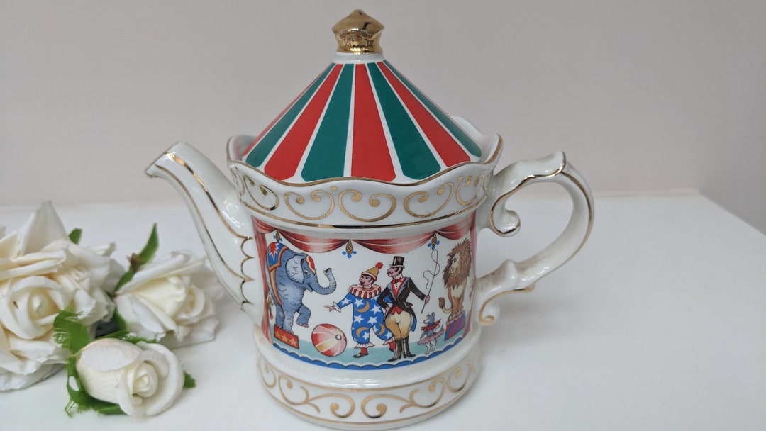 Sadler Teapot, Circus, Clowns, Edwardian Entertainments, Tea Pot ...