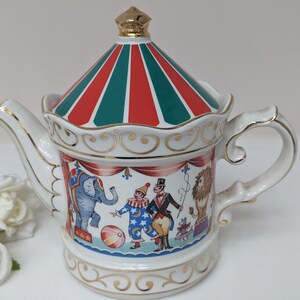 Sadler Teapot, Circus, Clowns, Edwardian Entertainments, Tea Pot ...
