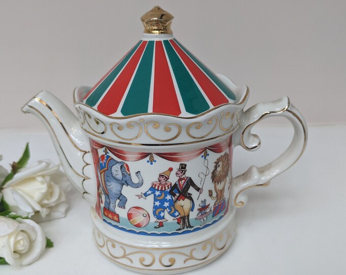 Sadler Teapot, Circus, Clowns, Edwardian Entertainments, Tea Pot ...