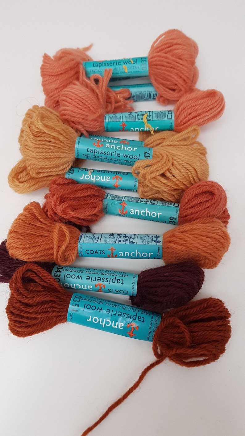 Anchor Tapestry Wool, 10 Skeins, Custom Order, Your Choice of Colours ...