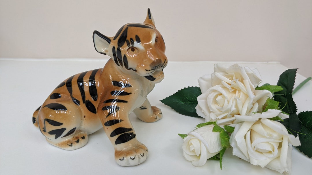 USSR Tiger Cub, Lomonosov, Collectable Russian Animals, Soviet Tiger ...