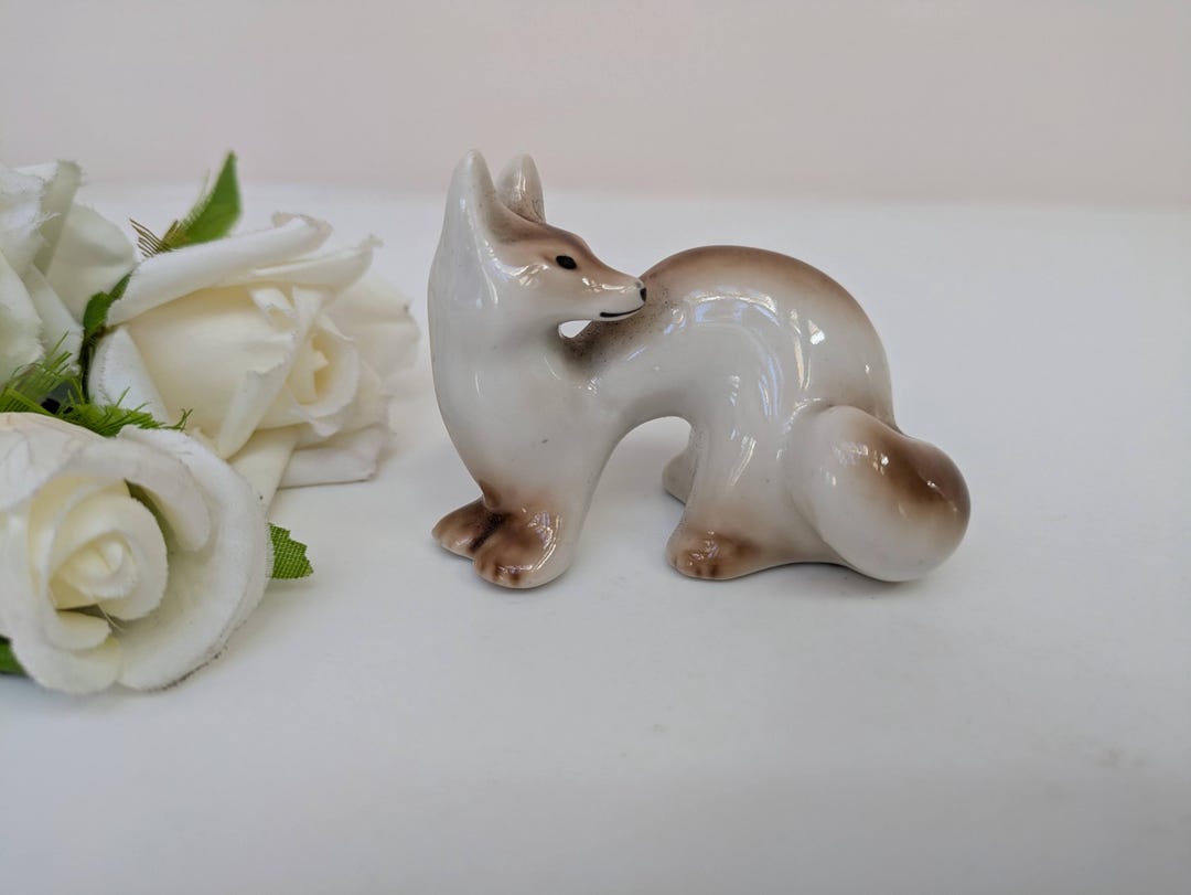 Rare USSR Weasel Figure, Lomonosov, Fox Figurine, Collectable Russian ...