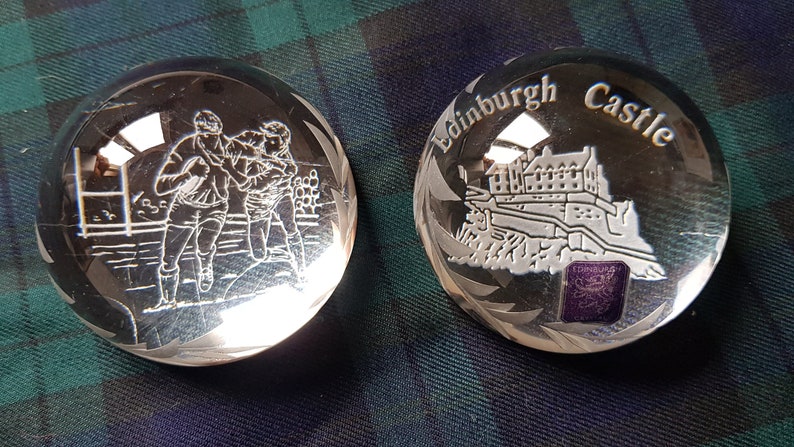 Edinburgh Crystal Paperweight 'Edinburgh Castle' | Etsy
