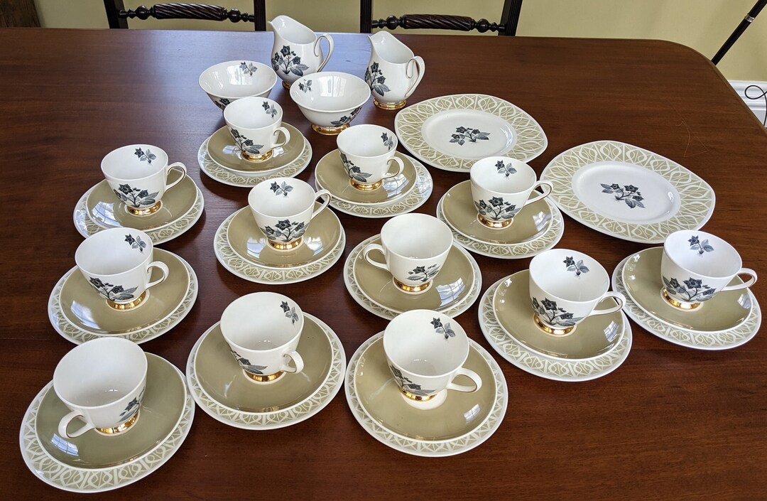 Tuscan Tea Set, Wild Strawberry, 12 Person, 42 Piece Tea Set, 1950s ...