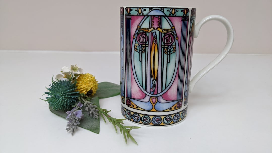 Dunoon Mackintosh Mug, in the Style of Mackintosh, Dunoon Stoneware ...