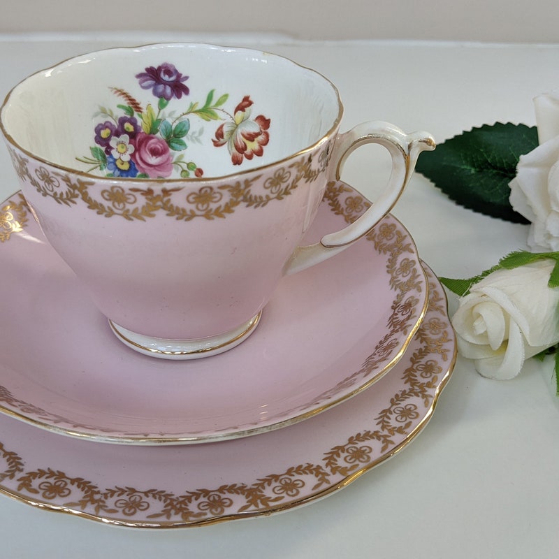 Pink Flower Tea Cup - Etsy