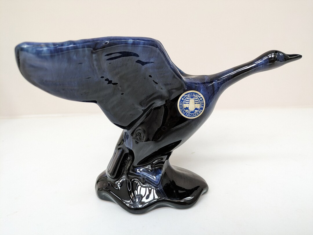Blue Mountain Pottery Blue Goose Figure Canadian Pottery - Etsy