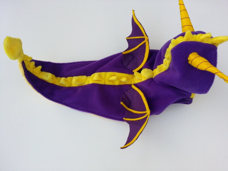 Small Dog Clothes Dragon Spyro Halloween Outfit Puppy Clothes Chihuahua ...