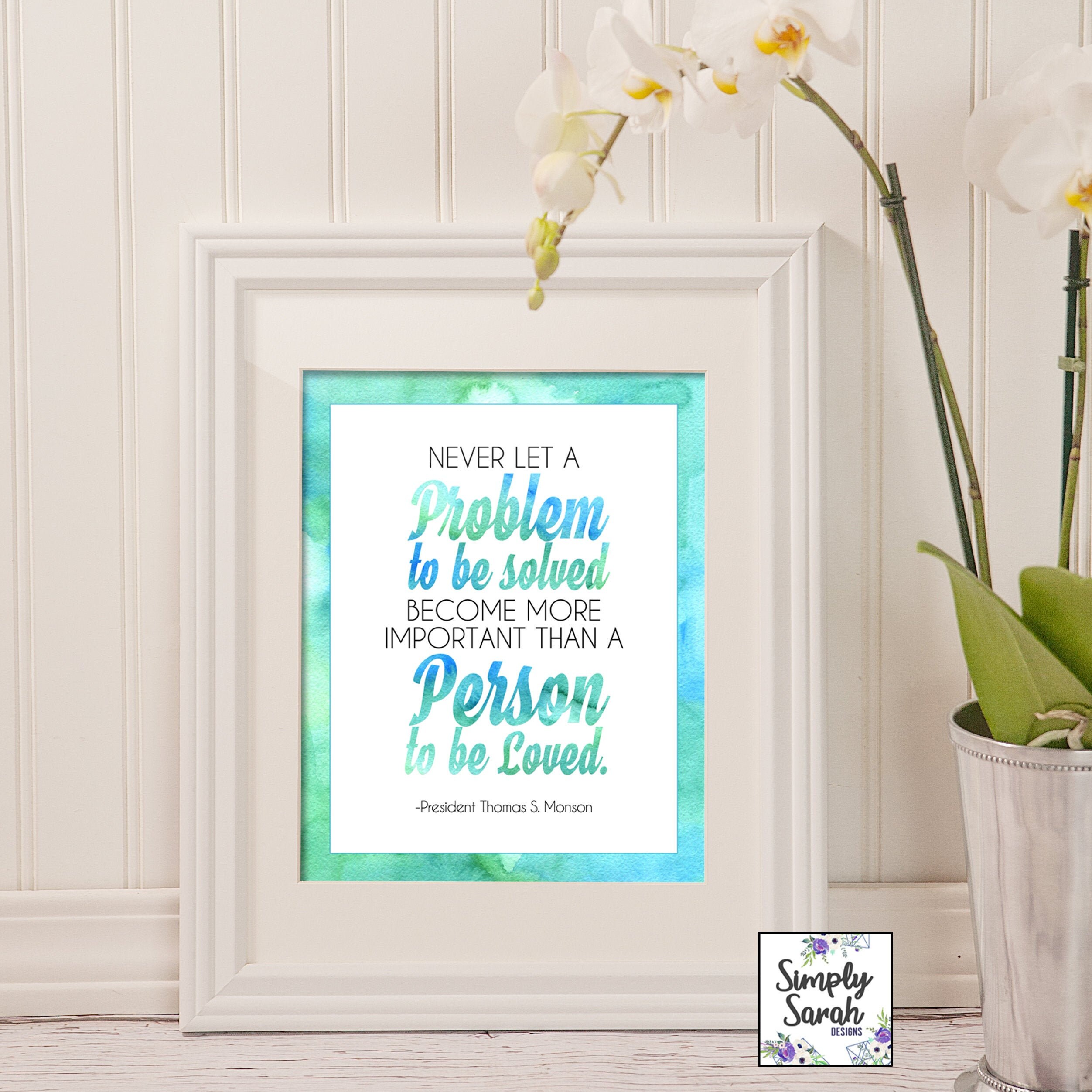 Cita SUD Pres. Monson Arte mural imprimible 16x20 8x10 - Etsy España