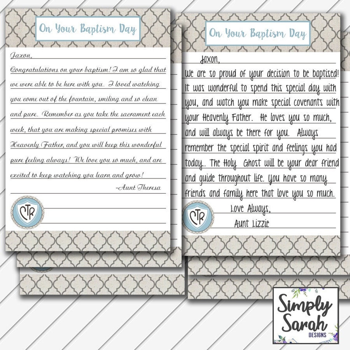 LDS Baptism Testimony Card, 4x6 Card, Digital Printable, Burlap - Brown ...