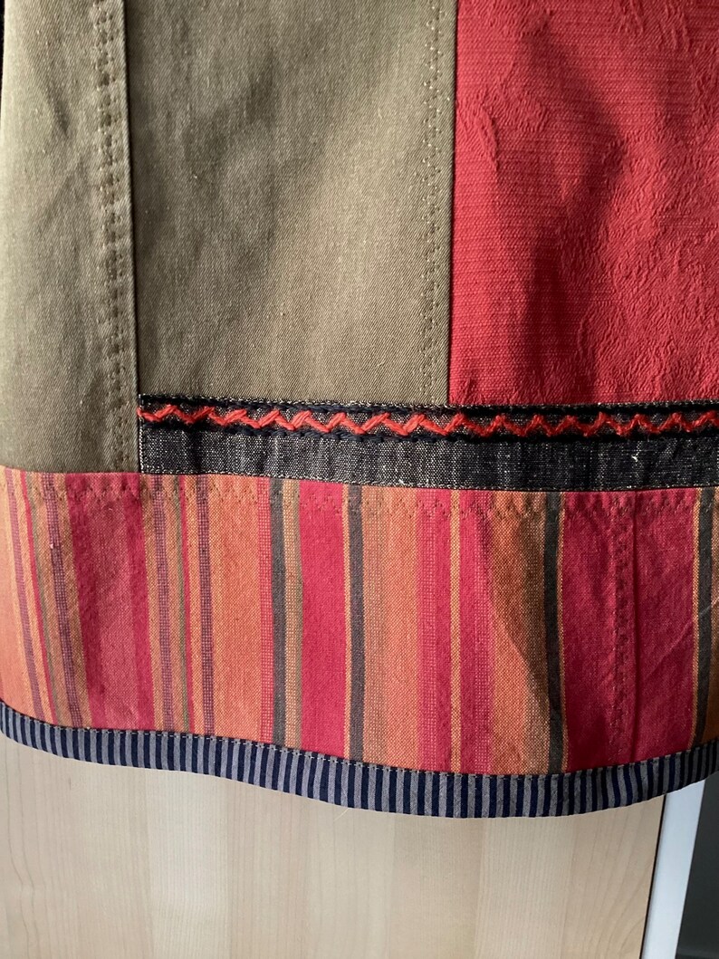 Patchwork Wearable Art Womens Jacket Sustainably Made From Upcycled Vintage Handembroidered ...