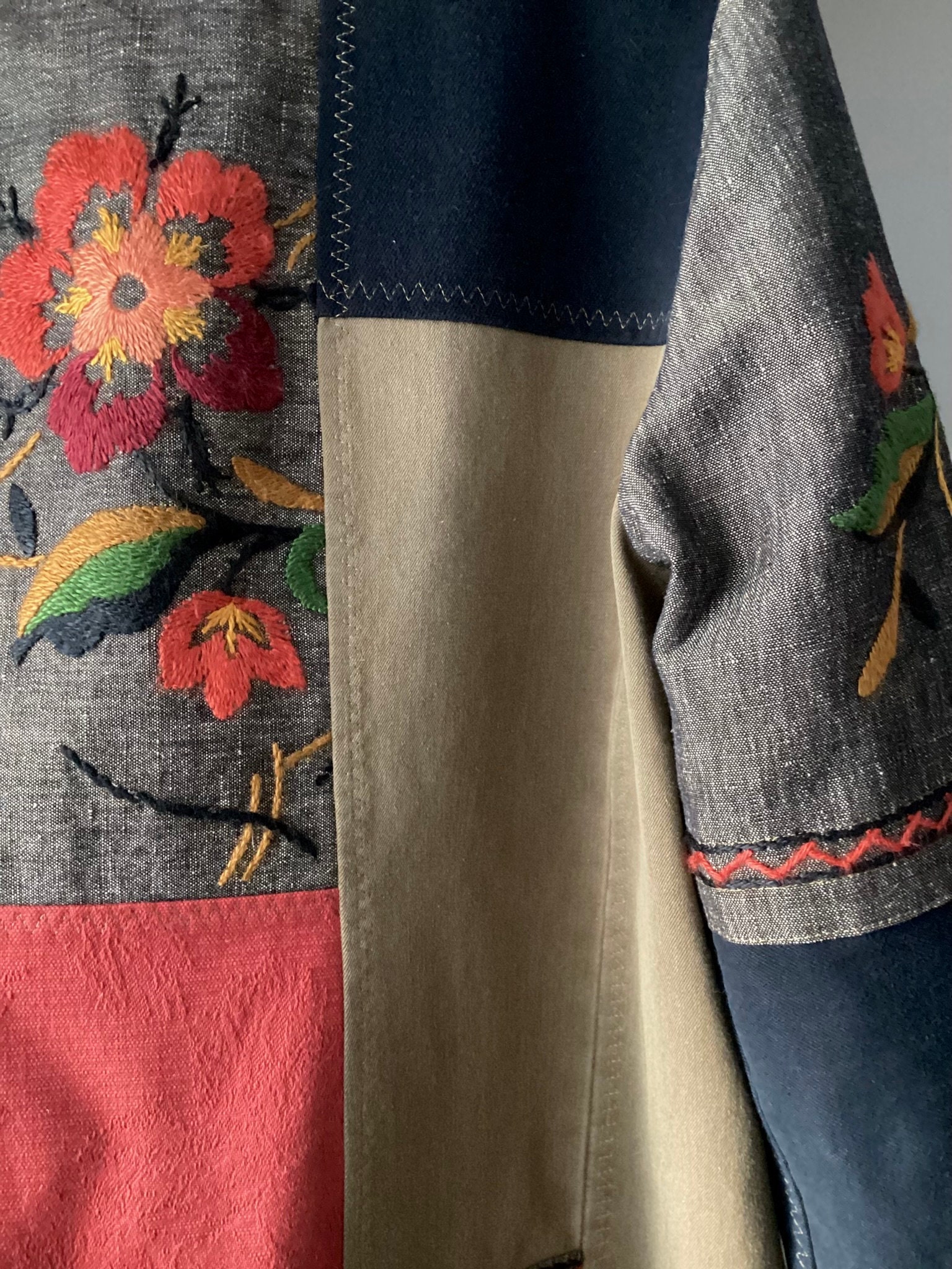 Patchwork Wearable Art Womens Jacket Sustainably Made From Upcycled ...