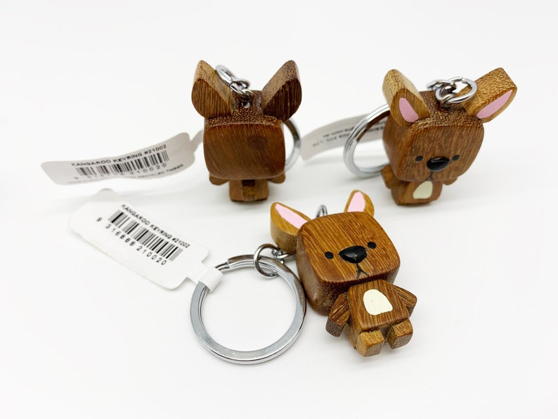 Kangaroo Keychain eco-friendly Animal Keyring | Etsy Australia