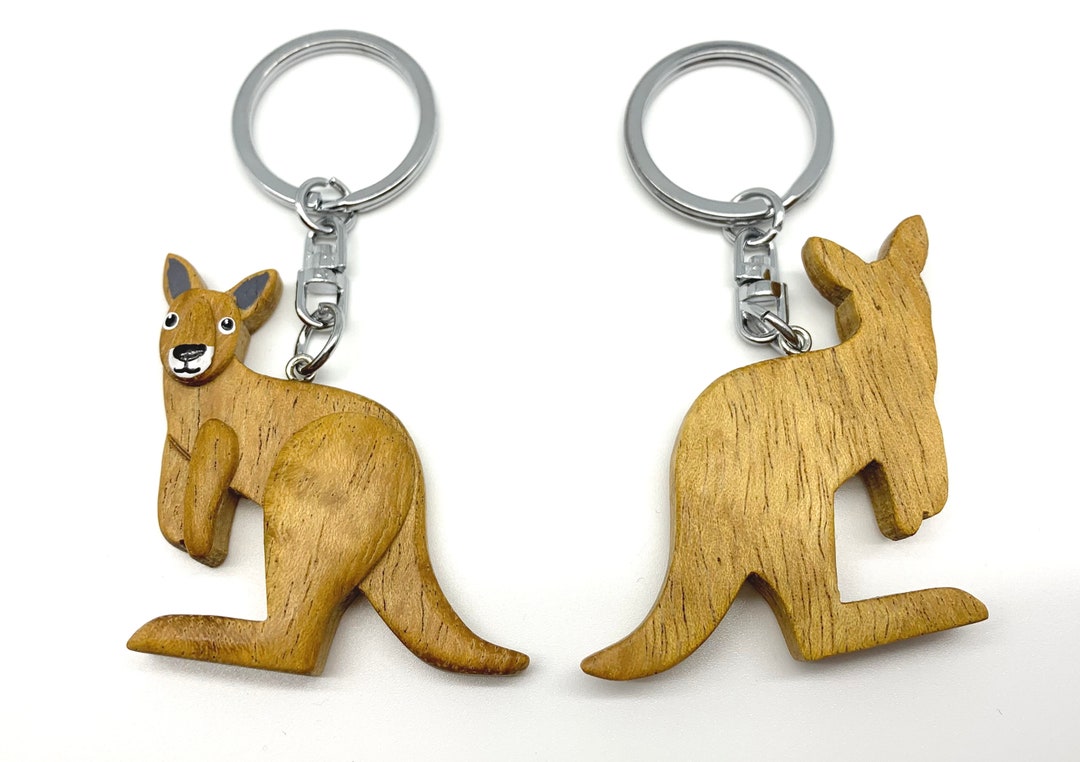 Kangaroo Keychain eco-friendly Kangaroo Magnet - Etsy Australia