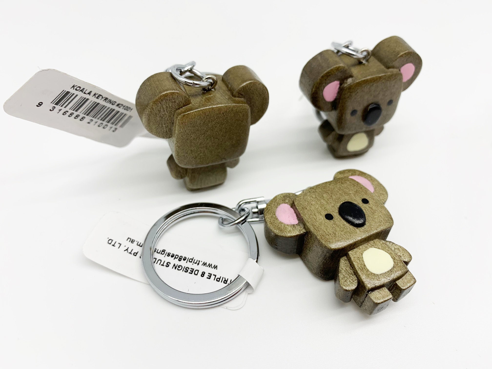 Koala Keychain eco-friendlyand Koala Magnet Animal Keyrings | Etsy