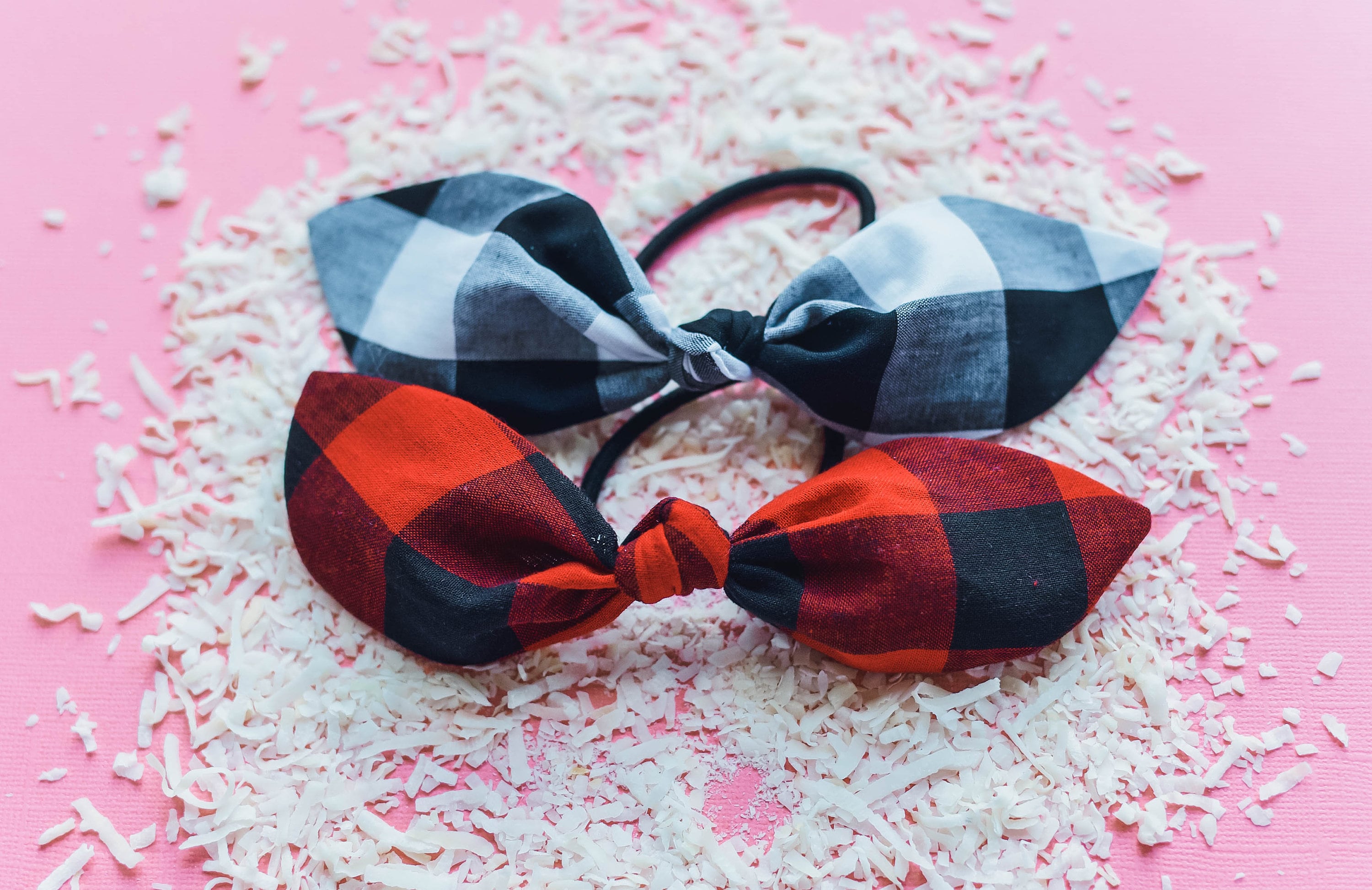 Buffalo Check Hair Scarf. Plaid Hair Scarf. Check Hair Scarf. | Etsy