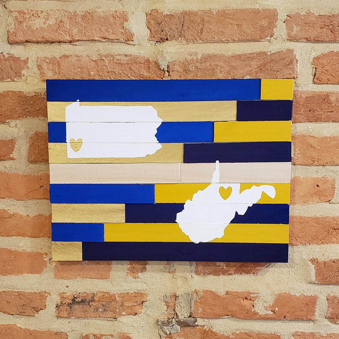 House Divided College Town Wall Art - Etsy
