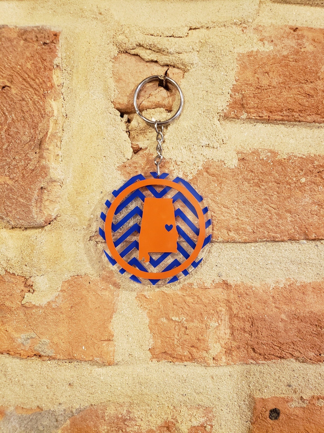 Auburn College Love Keychains - Etsy