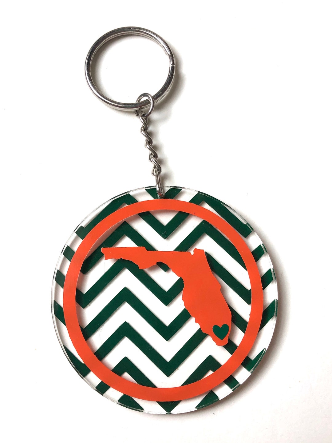 Miami - College Love Keychain - Etsy