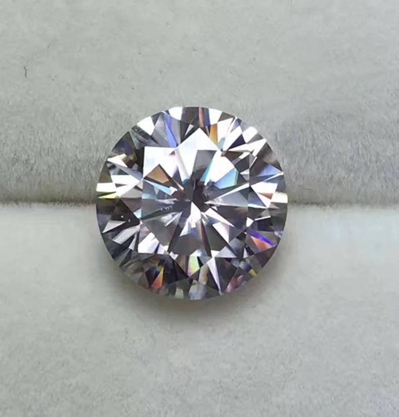 Loose Moissanite 2 Carat Round 8.5mm Moissanite Round - Etsy