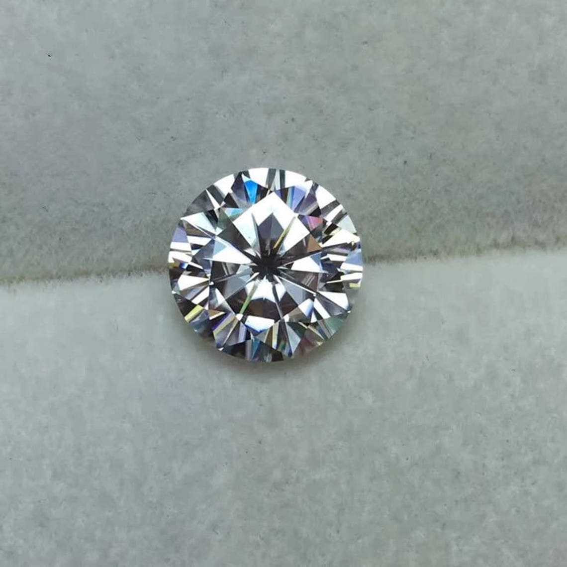 Loose Moissanite 1 Carat Round 6.5mm Moissanite Round - Etsy