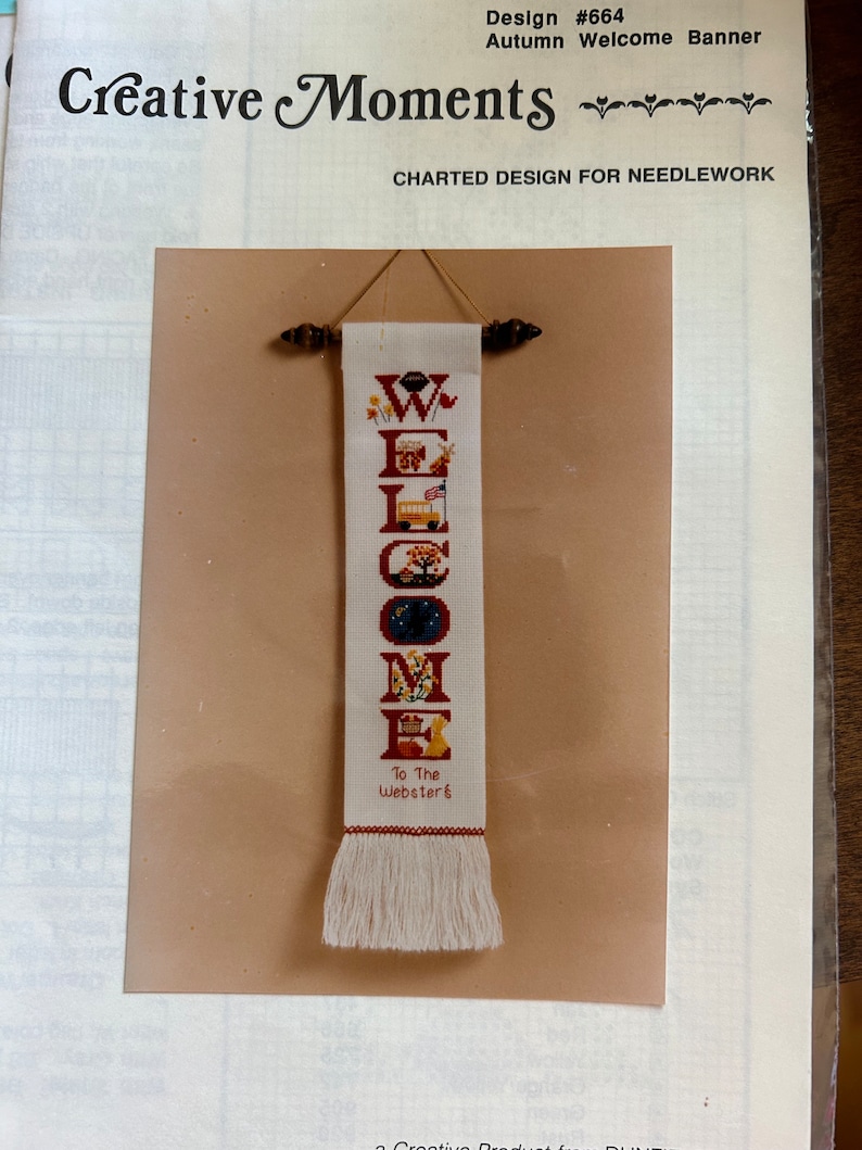 Creative Moments Cross Stitch Banner Charts - Etsy