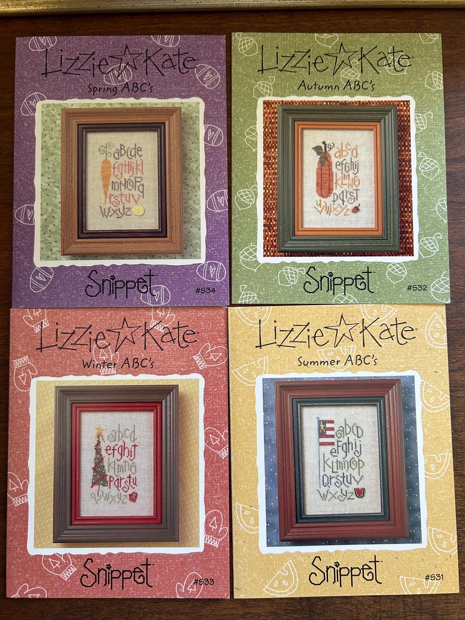 Lizzie Kate Snippets Including Abcs, Baskets and Samplers - Etsy