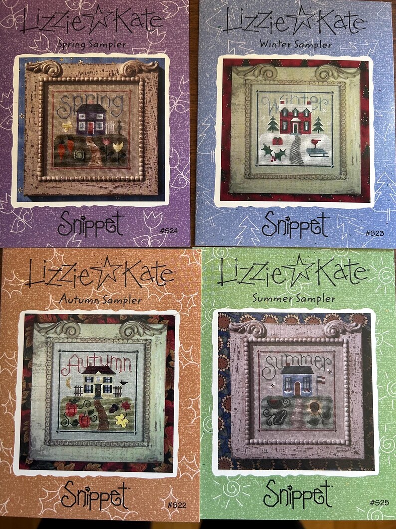 Lizzie Kate Snippets Including Abcs, Baskets and Samplers - Etsy