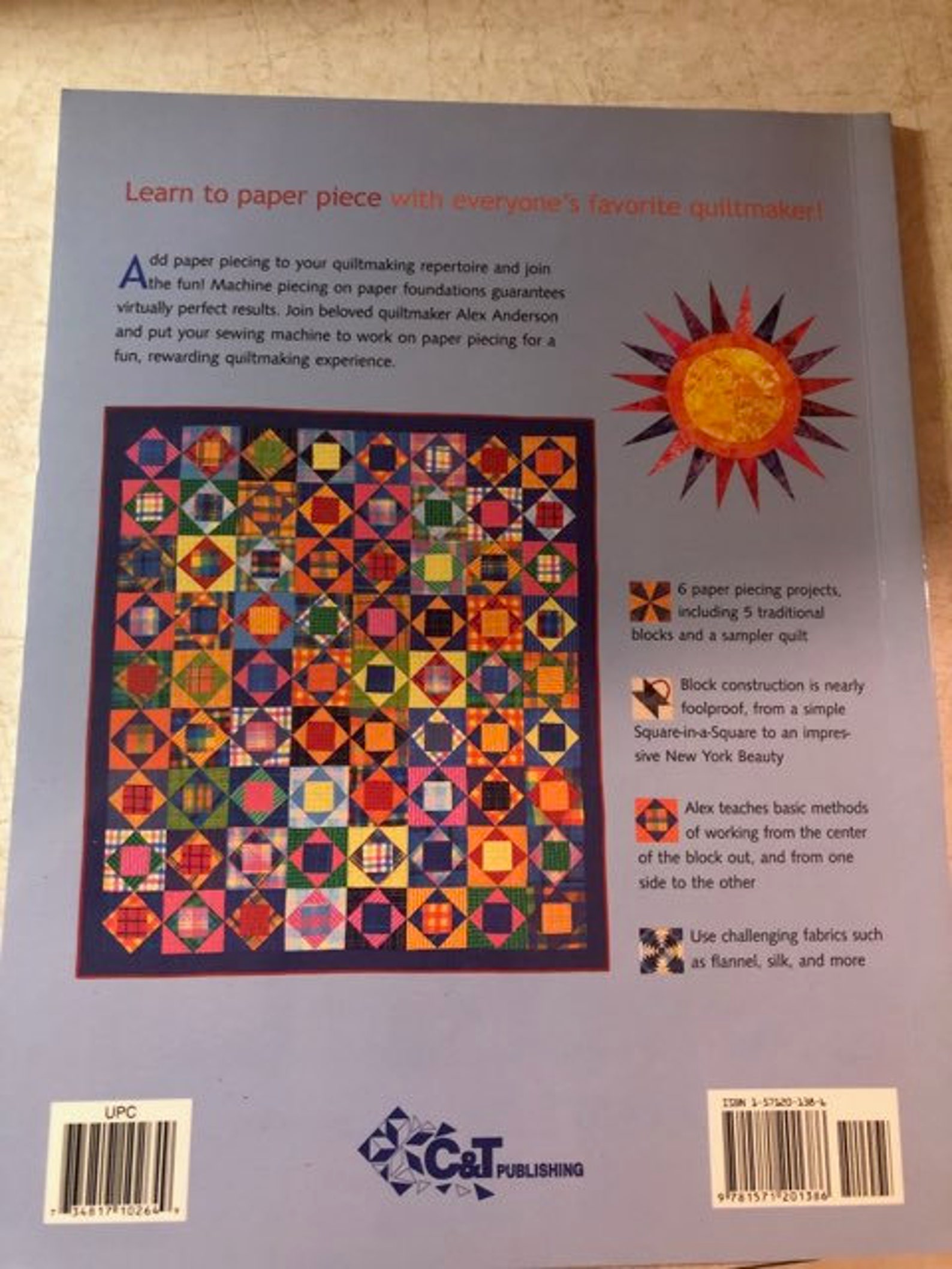 Paper Piecing Softcover Book With Alex Anderson - Etsy