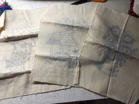 Minuet Co Embroidery Patterns/kits and Wonderart Dresser Scarf - Etsy