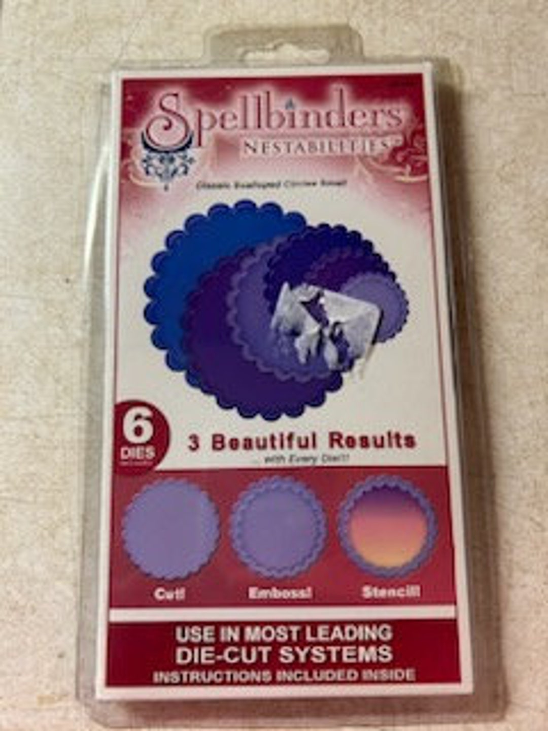 Spellbinders Nestabilities Labels Eight, Scalloped Circles Small, Long ...