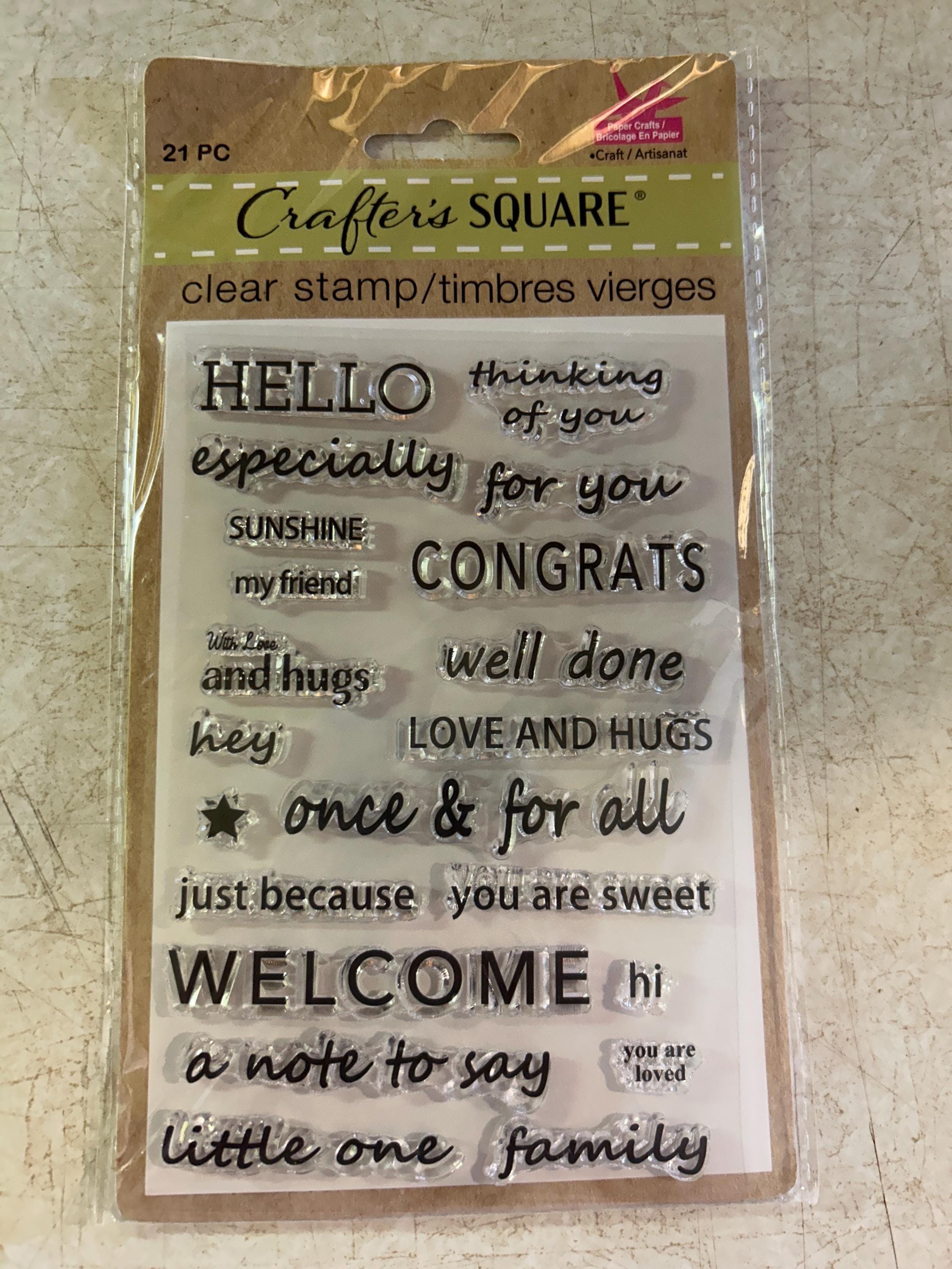 Crafter’s Square Clear Stamp Sets - Etsy