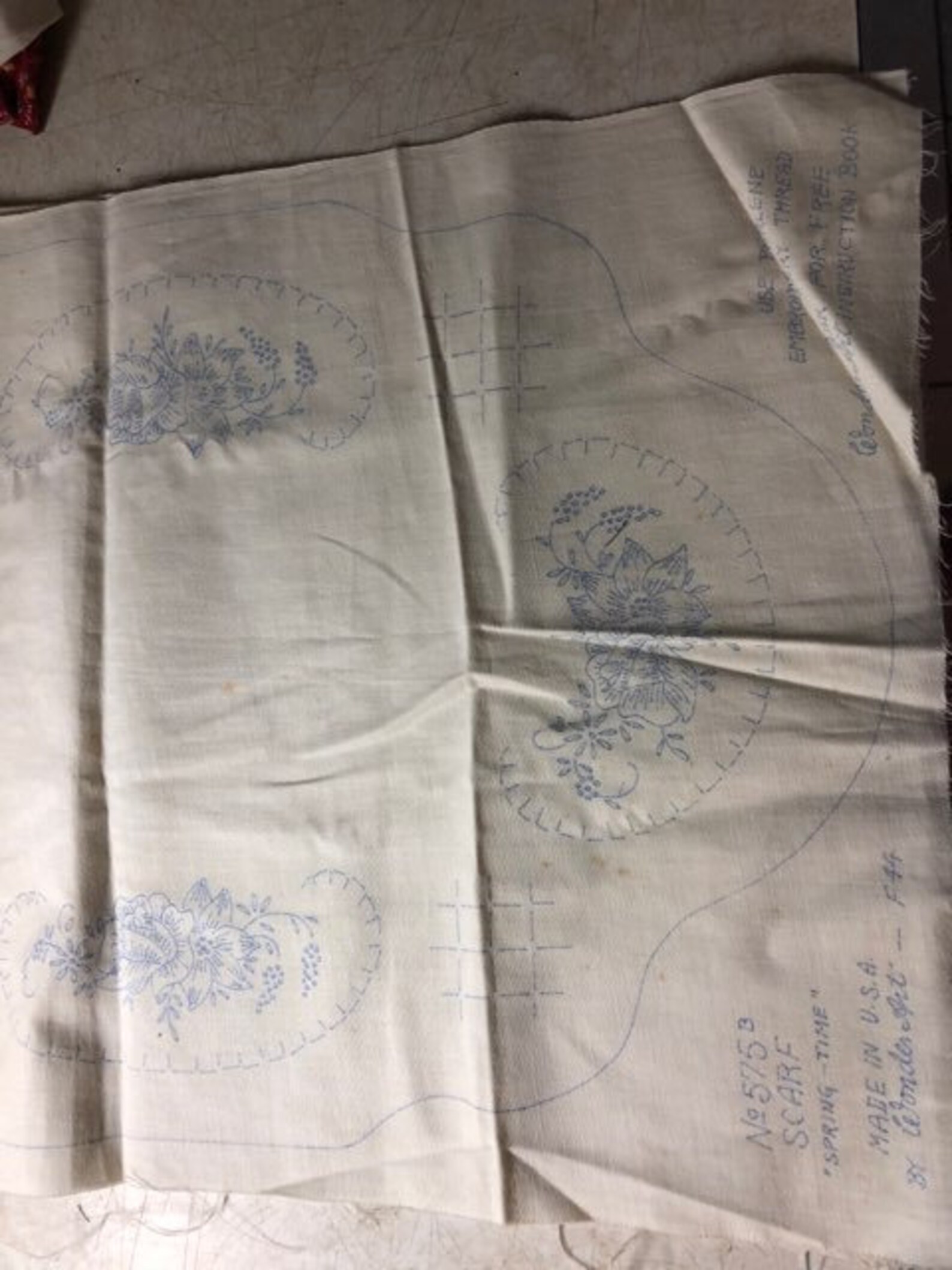 Minuet Co Embroidery Patterns/kits and Wonderart Dresser Scarf - Etsy