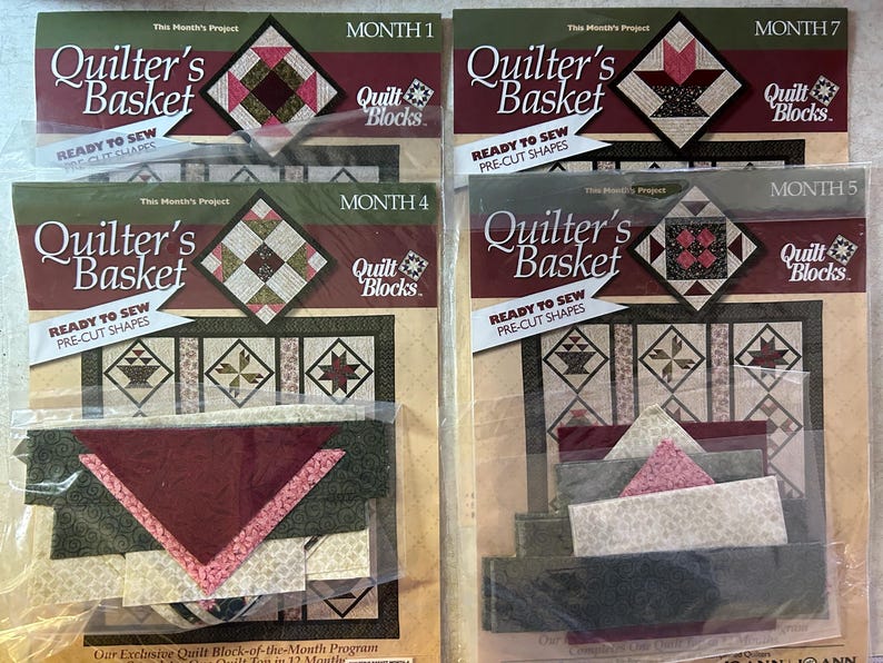 Joann Quilter’s Basket Quilt Blocks - Etsy