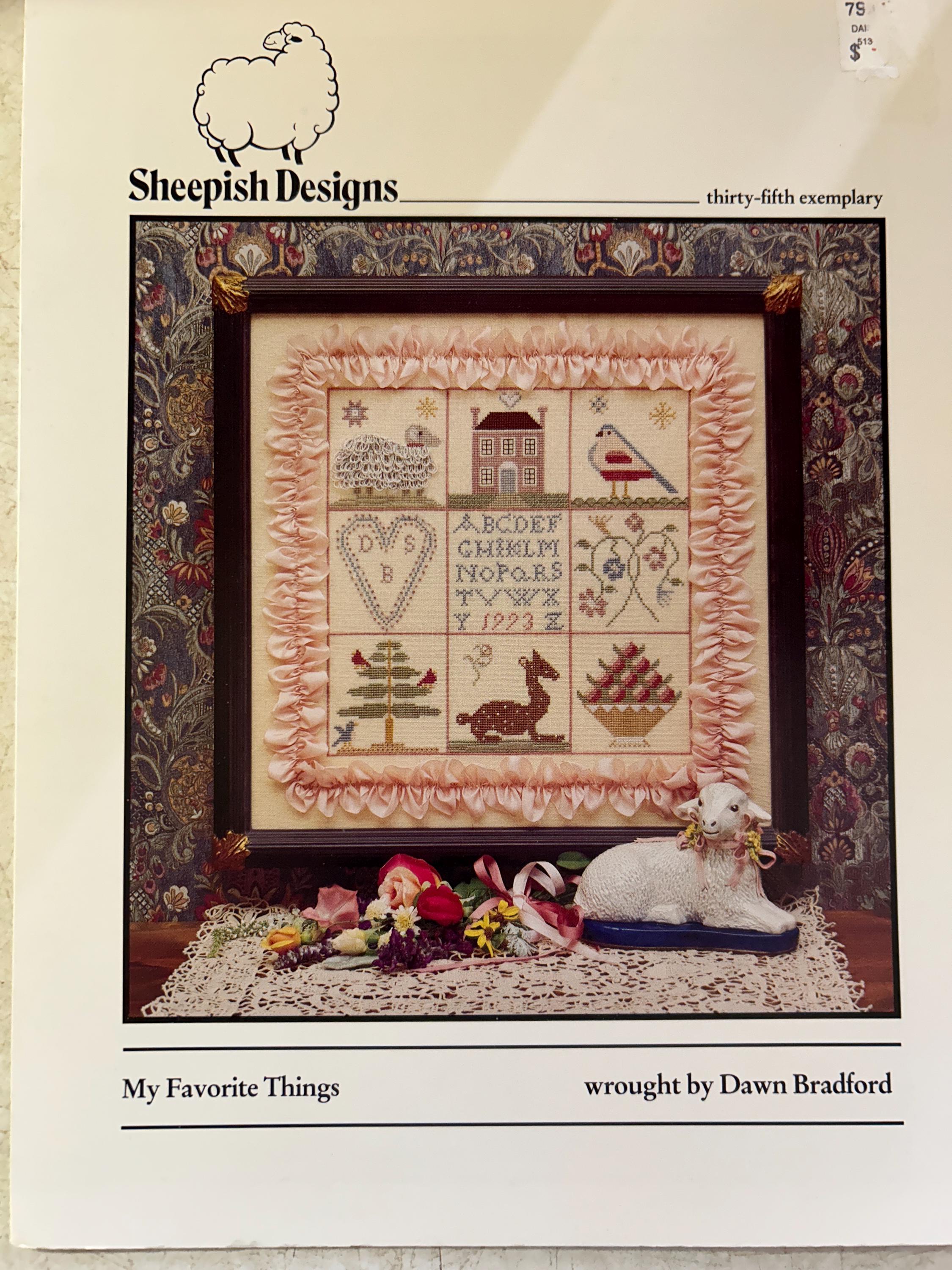 Sheepish Designs Cross Stitch Charts Including Random Thoughts and My Favorite Things - Etsy