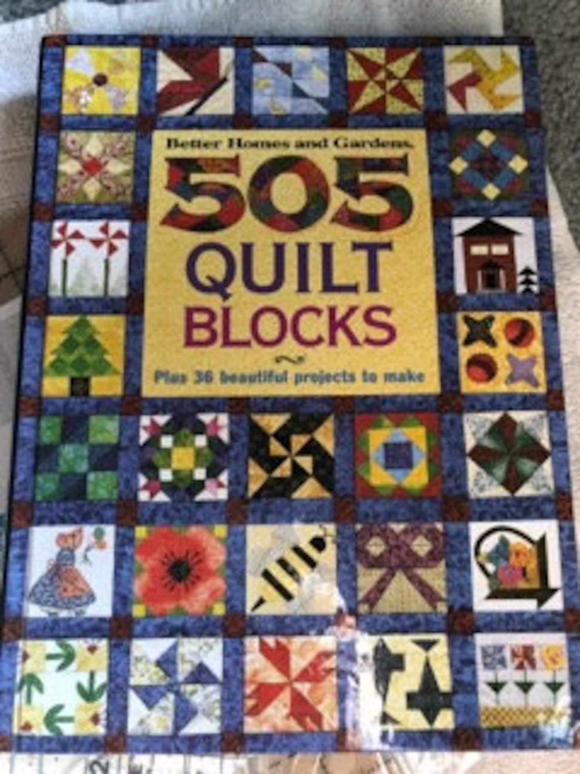 Better Homes and Gardens 505 Quilt Blocks Hardcover Book - Etsy